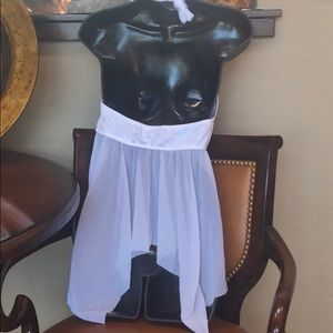 VENUS | Swim | White Halter With Sheer Bottom Coverage Tankini | Poshmark